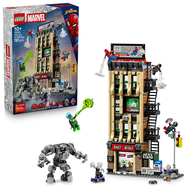 LEGO 76342 Marvel Spider-Man vs. Mysterio : The Daily Bugle Building ...